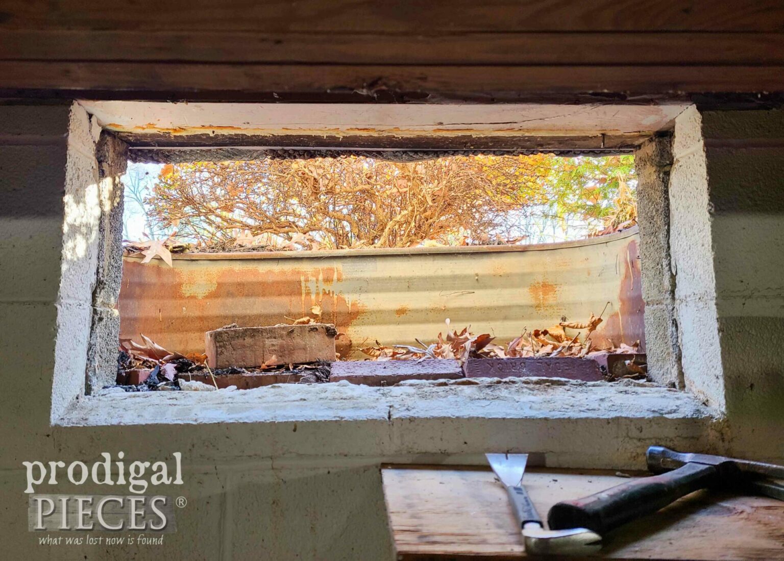 Replacing my Basement Window - FINALLY - Prodigal Pieces